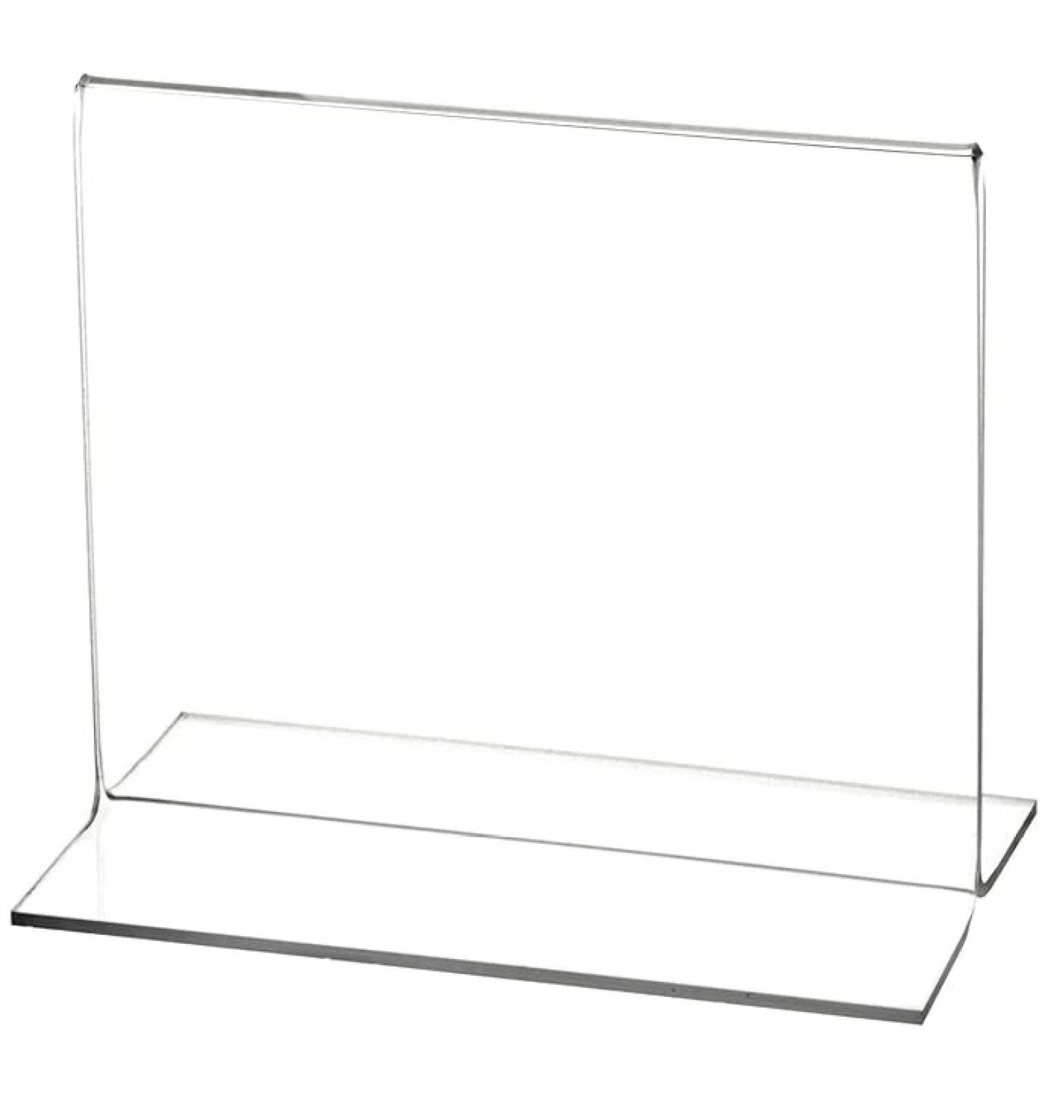Clear Acrylic Sign Display/Literature Holder (Bottom-Load), 5" W x 4" H ...