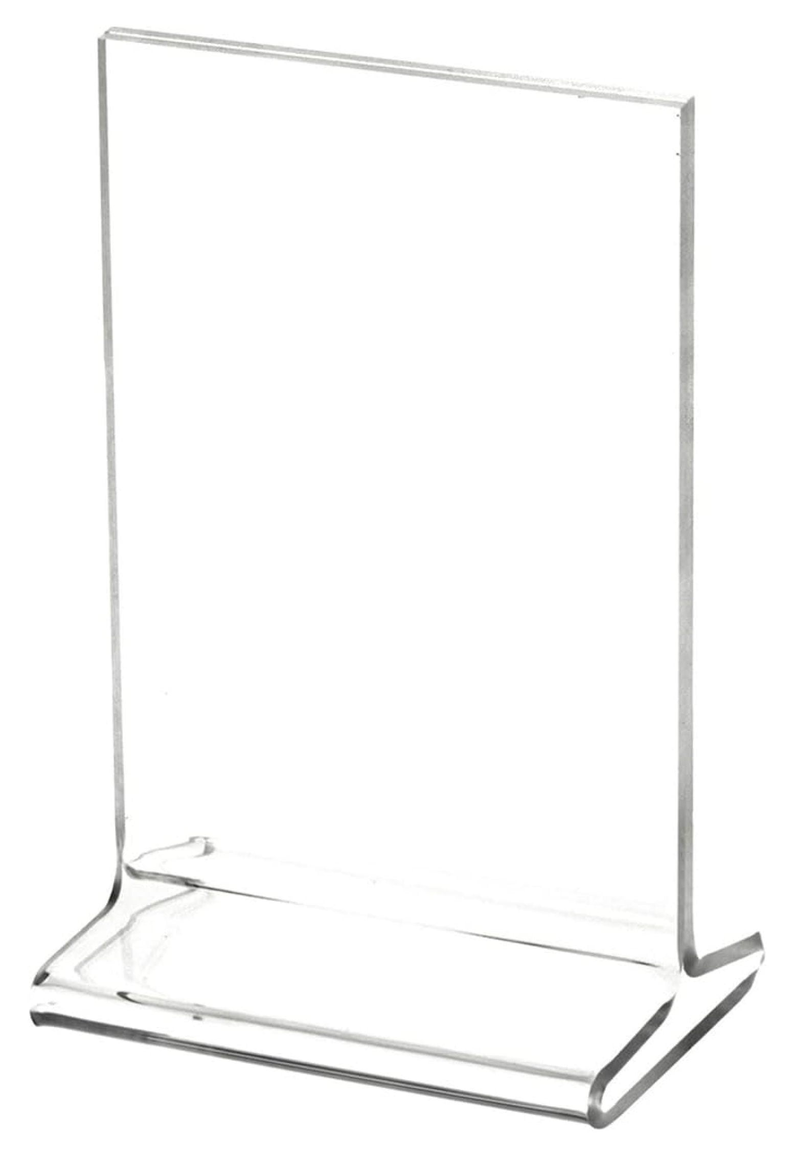 Clear Acrylic Sign Display / Literature Holder (Top-Load), 3.5" W x 5 ...