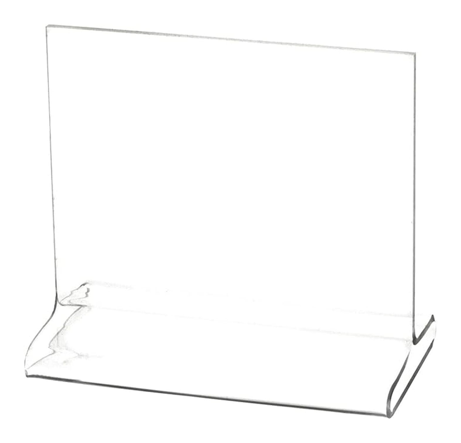 Clear Acrylic Sign Display / Literature Holder (Top-Load), 5" W x 4" H ...