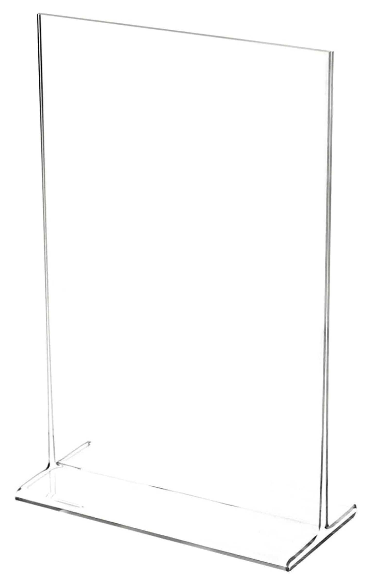 Clear Acrylic Sign Display / Literature Holder (Top-Load), 6" W x 9" H ...