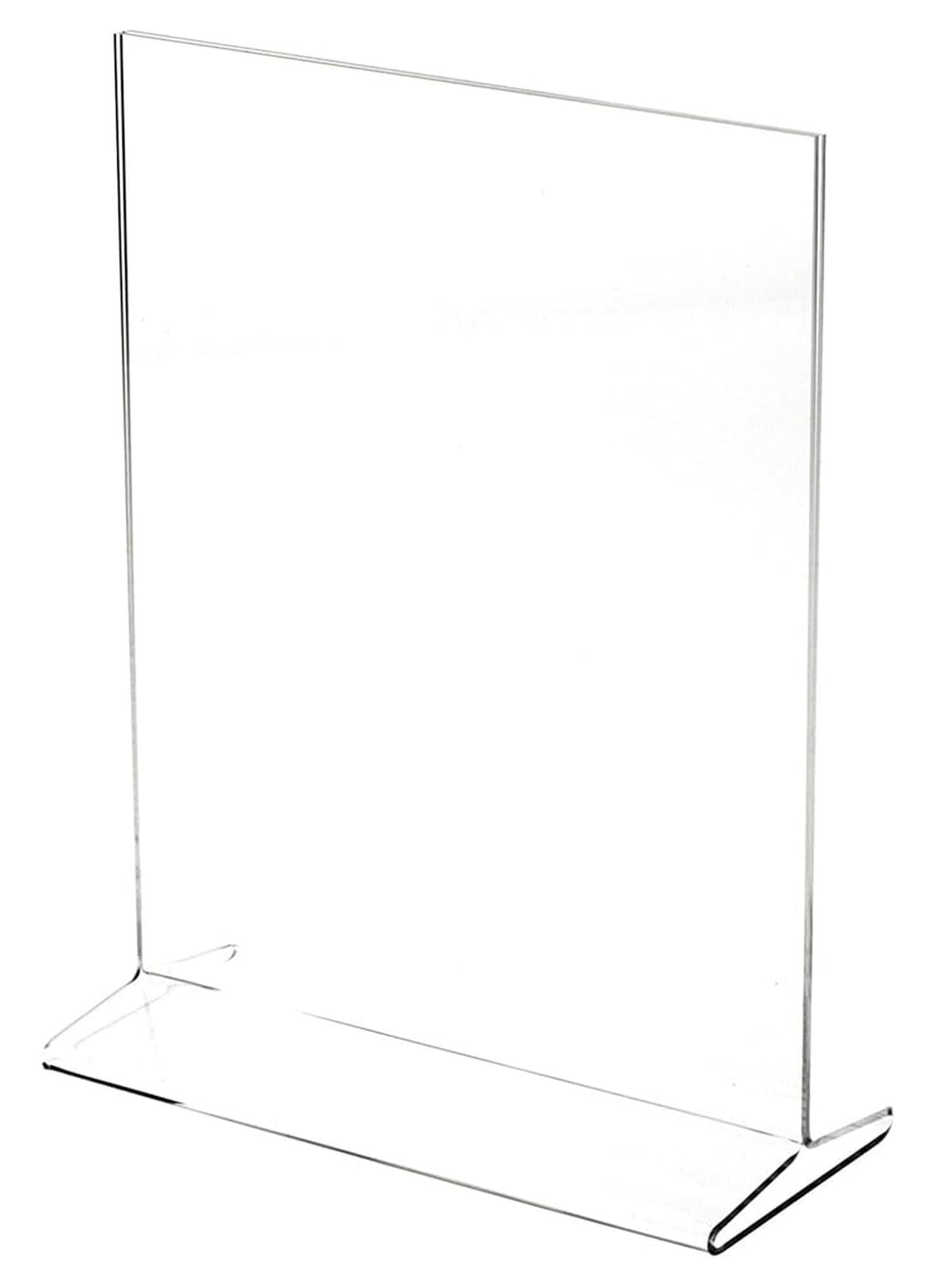 Clear Acrylic Sign Display / Literature Holder (Top-Load), 8" W x 10" H ...