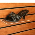 Clear Acrylic Slatwall Shoe Shelf , 4" D x 10" L Flat Acrylic Shoe ...