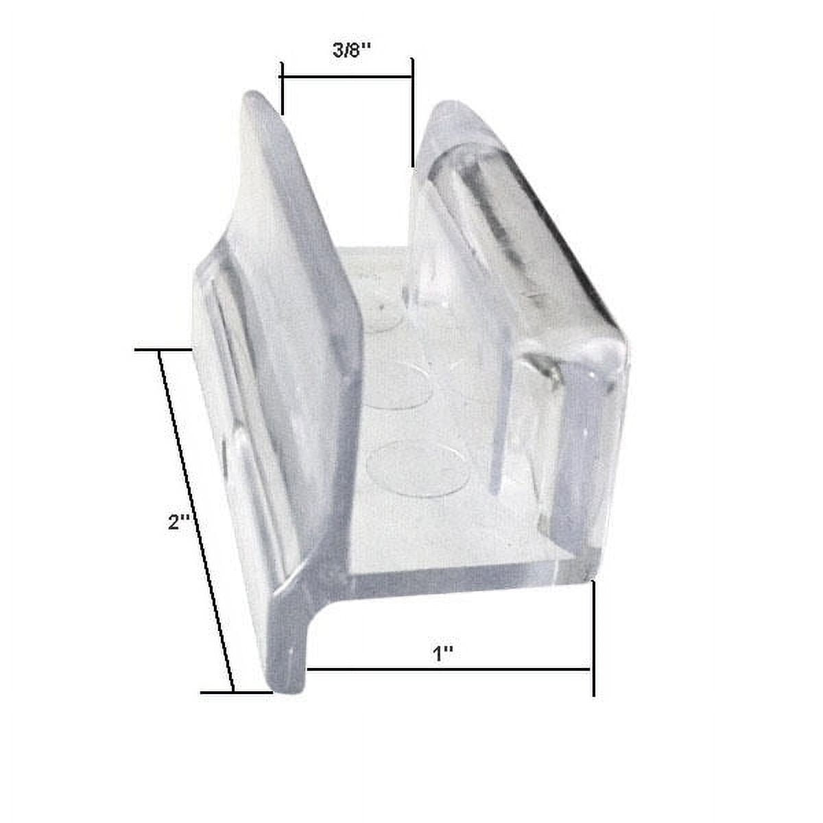 Gordon Glass Clear Acrylic Sliding Shower Door Bottom Guide with Screw - Walmart.com