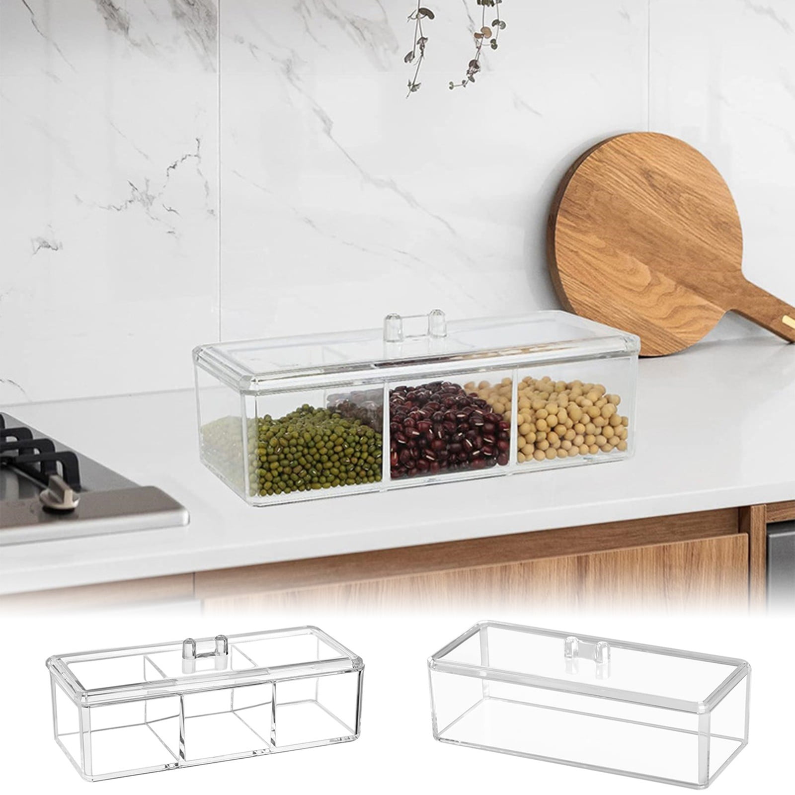 Clear Acrylic Stackable Storage Box Set | Dustproof Organizer for Hair ...