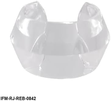 Clear Acrylic Statement Wrist Cuff Bracelet | Sculptural Open-Ended ...