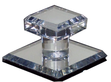 Clear Acrylic Stick-On Mirror Knob - 1-3/4" Square - Walmart.com