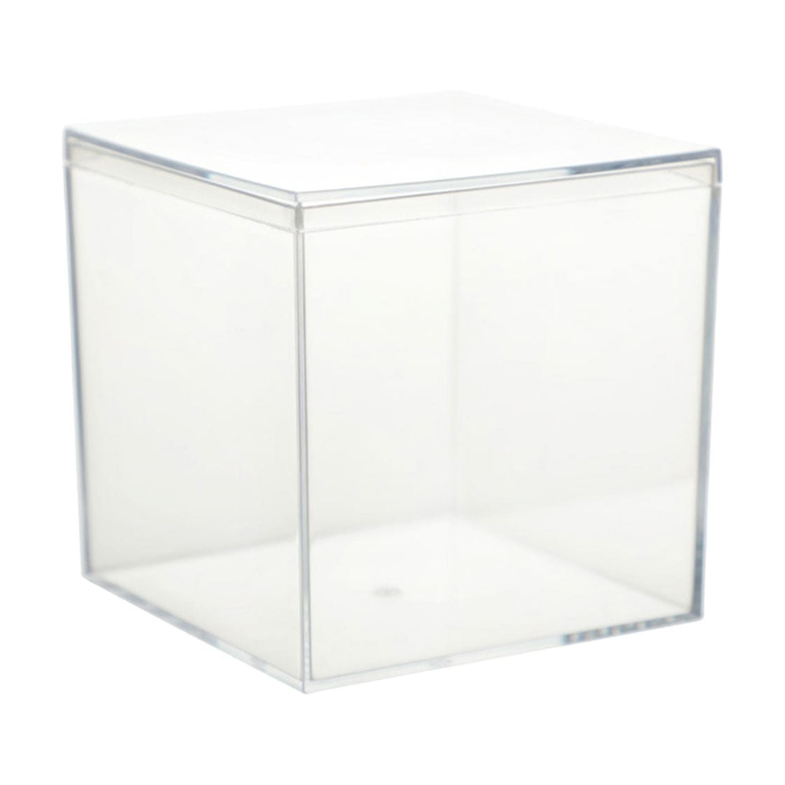 Clear Acrylic Storage Box with Lid | 10x10x10cm Plastic Organizer for ...