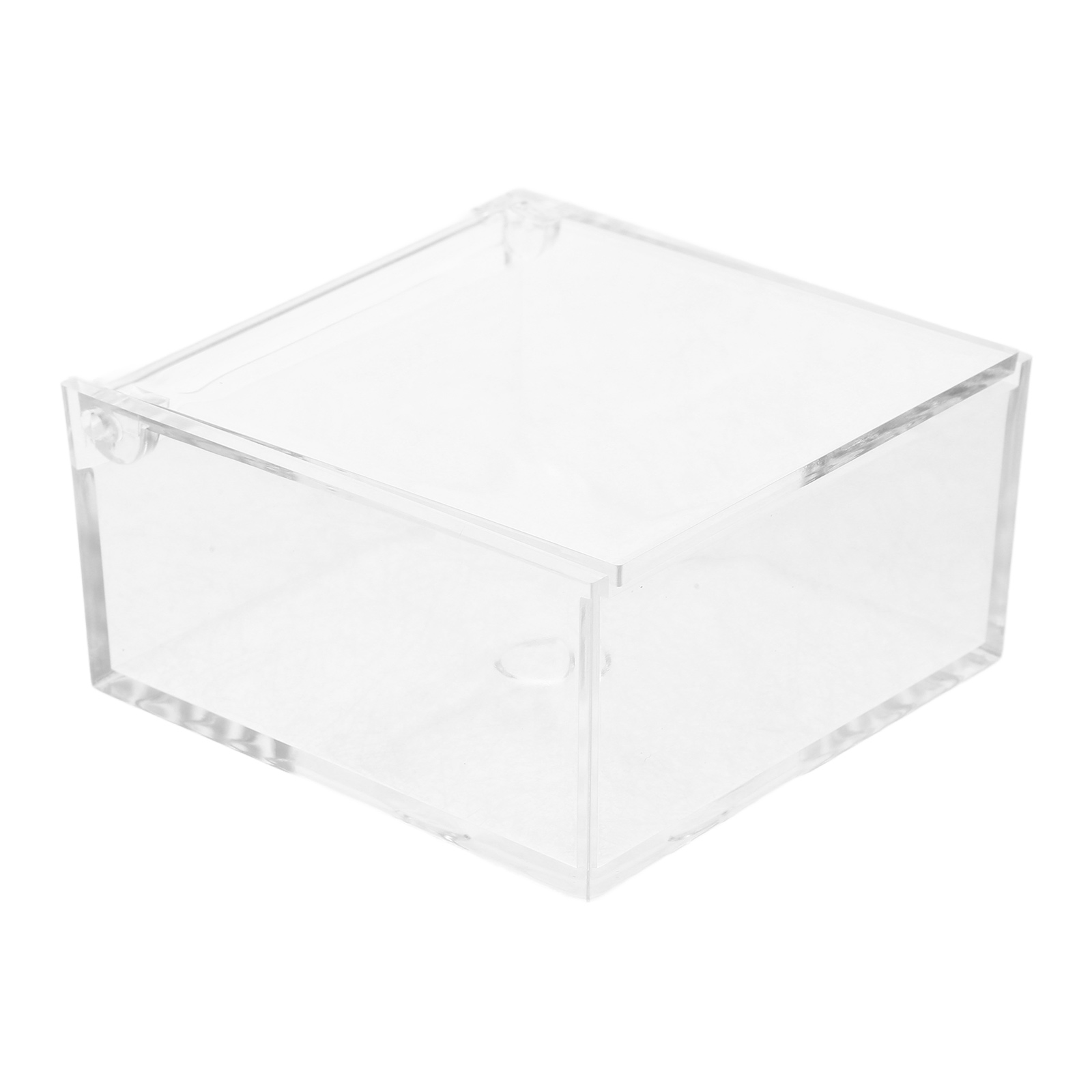 Clear Acrylic Storage Box with Lid Transparent Cube Display Case for ...