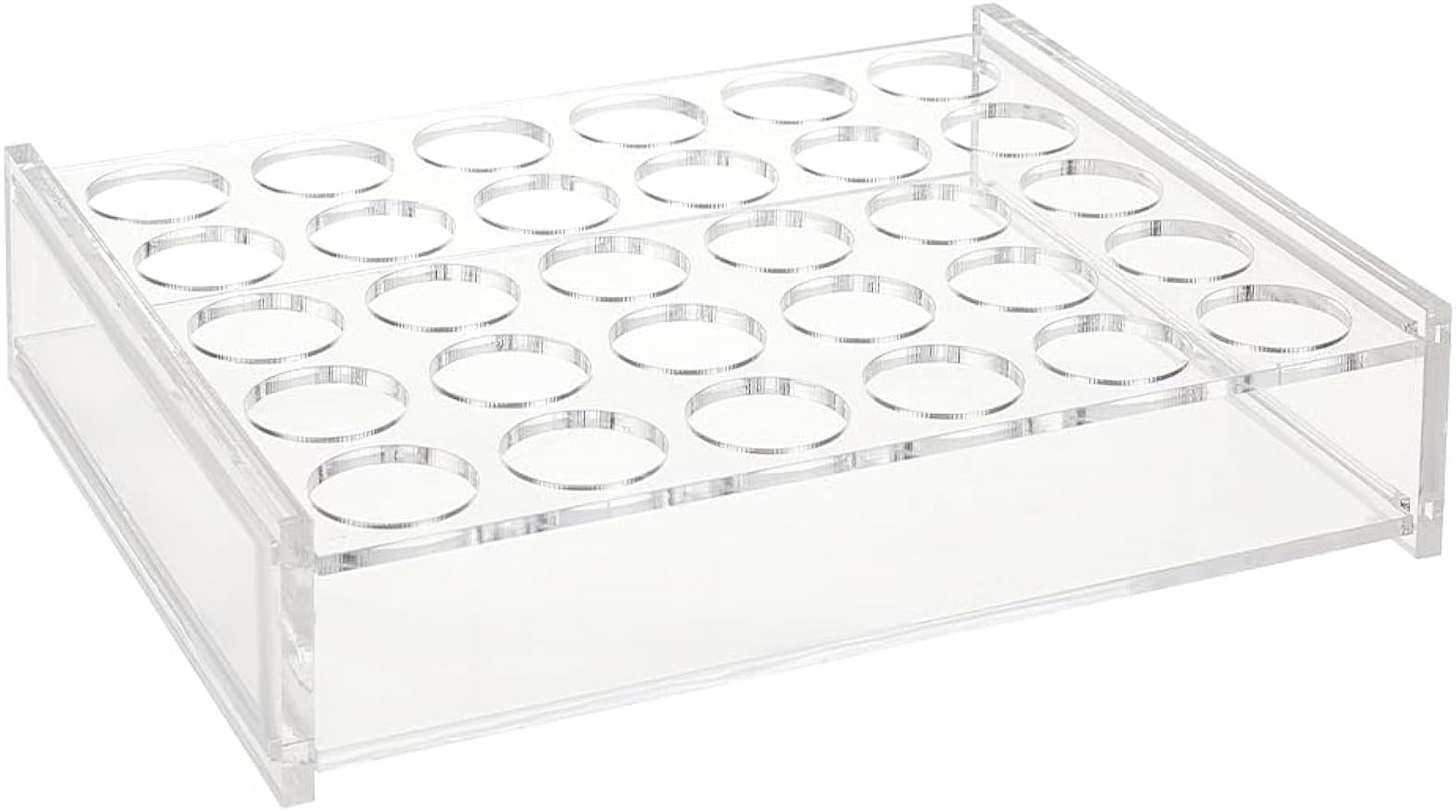 Clear Acrylic Test Tube Rack 30Sockets Test Tube Display Stands Acrylic ...