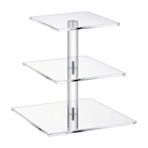Efavormart 6-Tier Clear Heavy Duty Round Acrylic Cake Stand, Cupcake ...