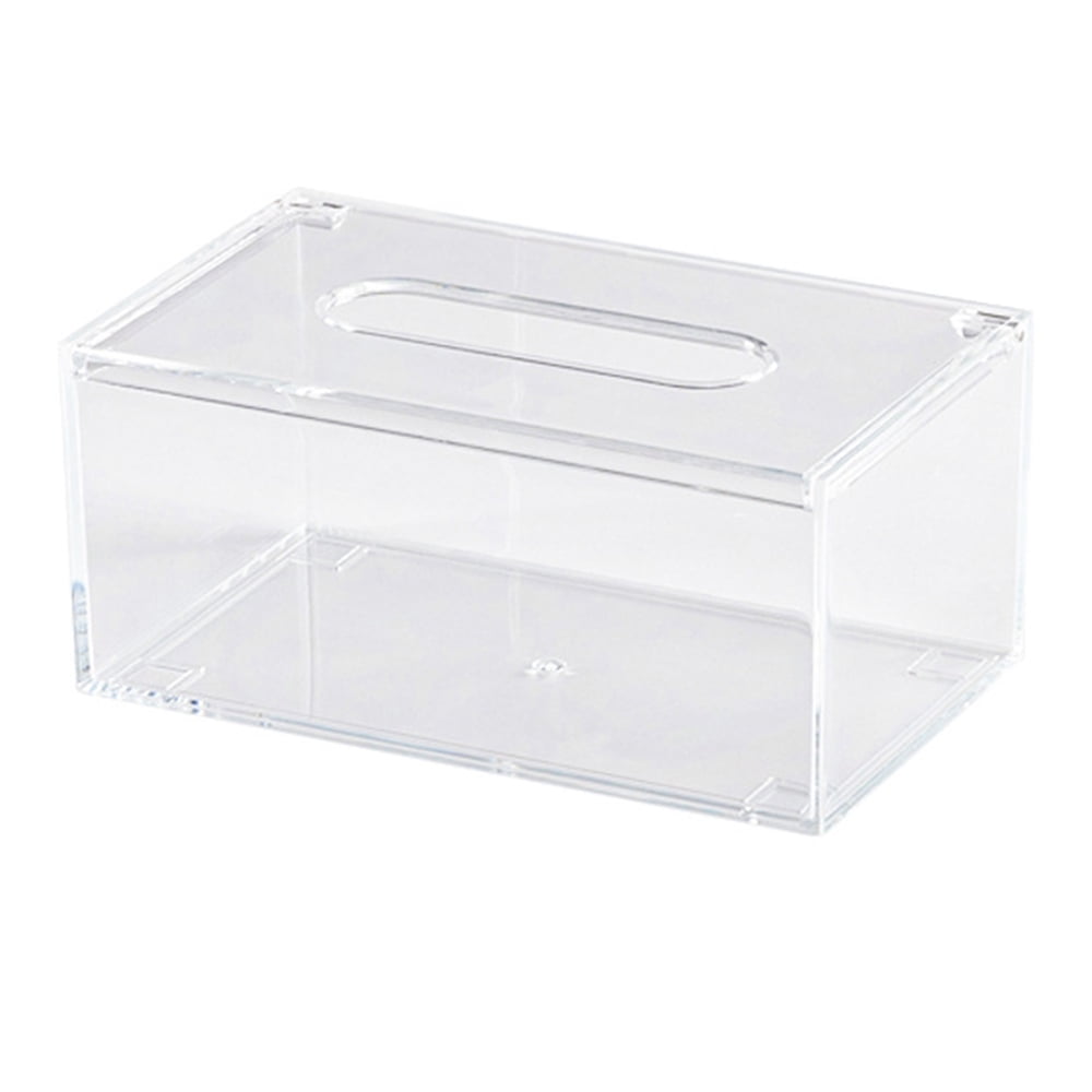 Clear Acrylic Tissue Box Cover, Rectangle Dispenser Tissue Holder for ...