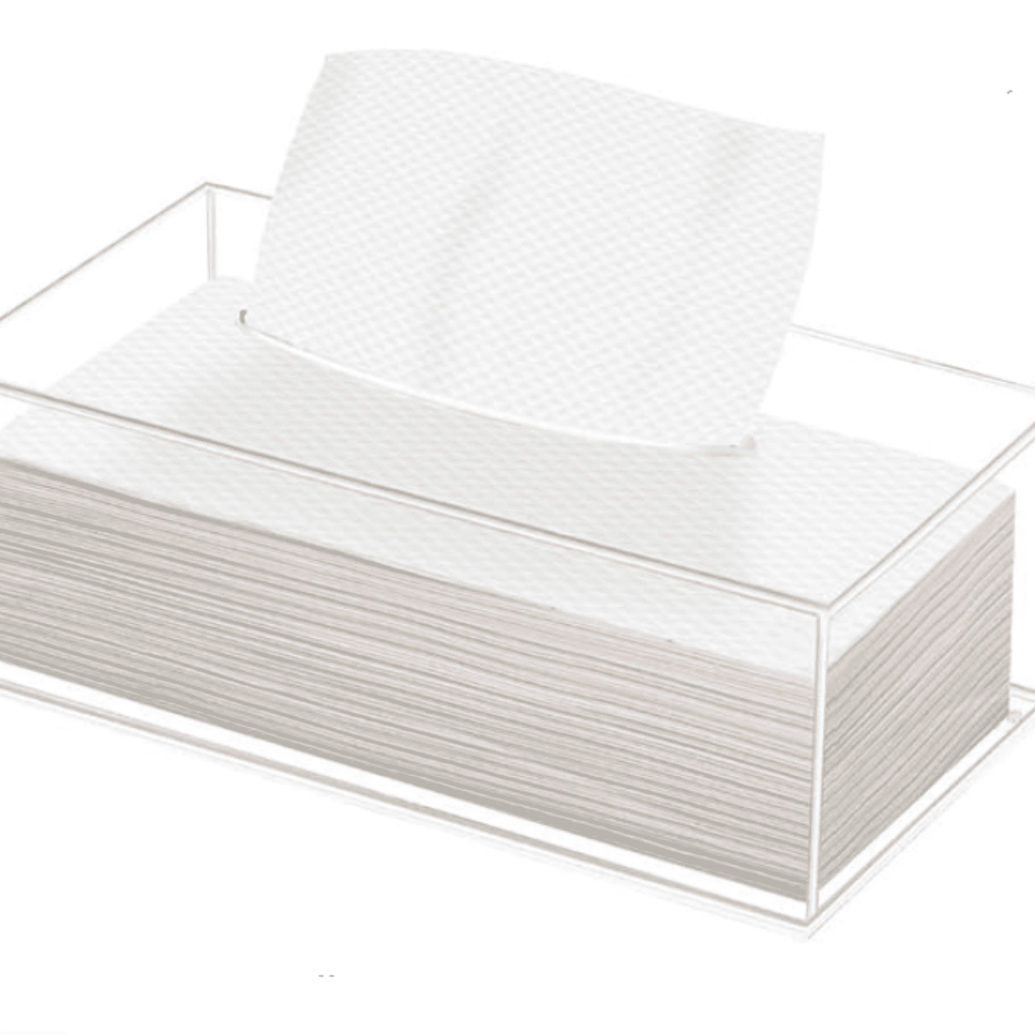 Clear Acrylic Tissue Box Holder, Rectangle Dispenser Tissue Box Cover ...