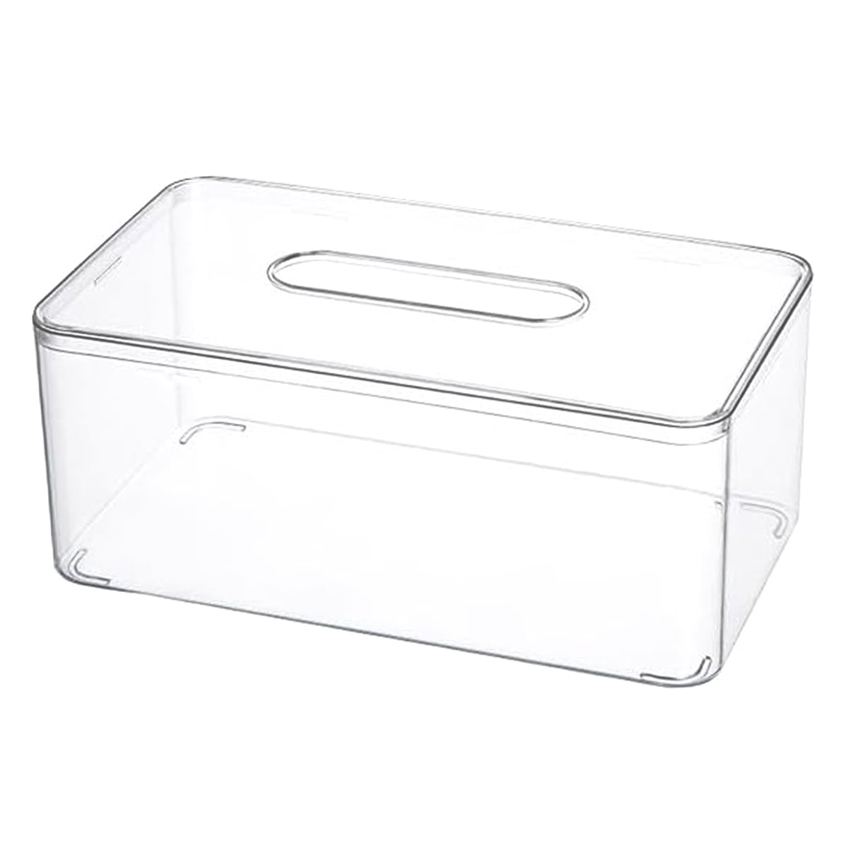 Clear Acrylic Tissue Box Holder with Cover Facial Tissue Dispenser Box ...