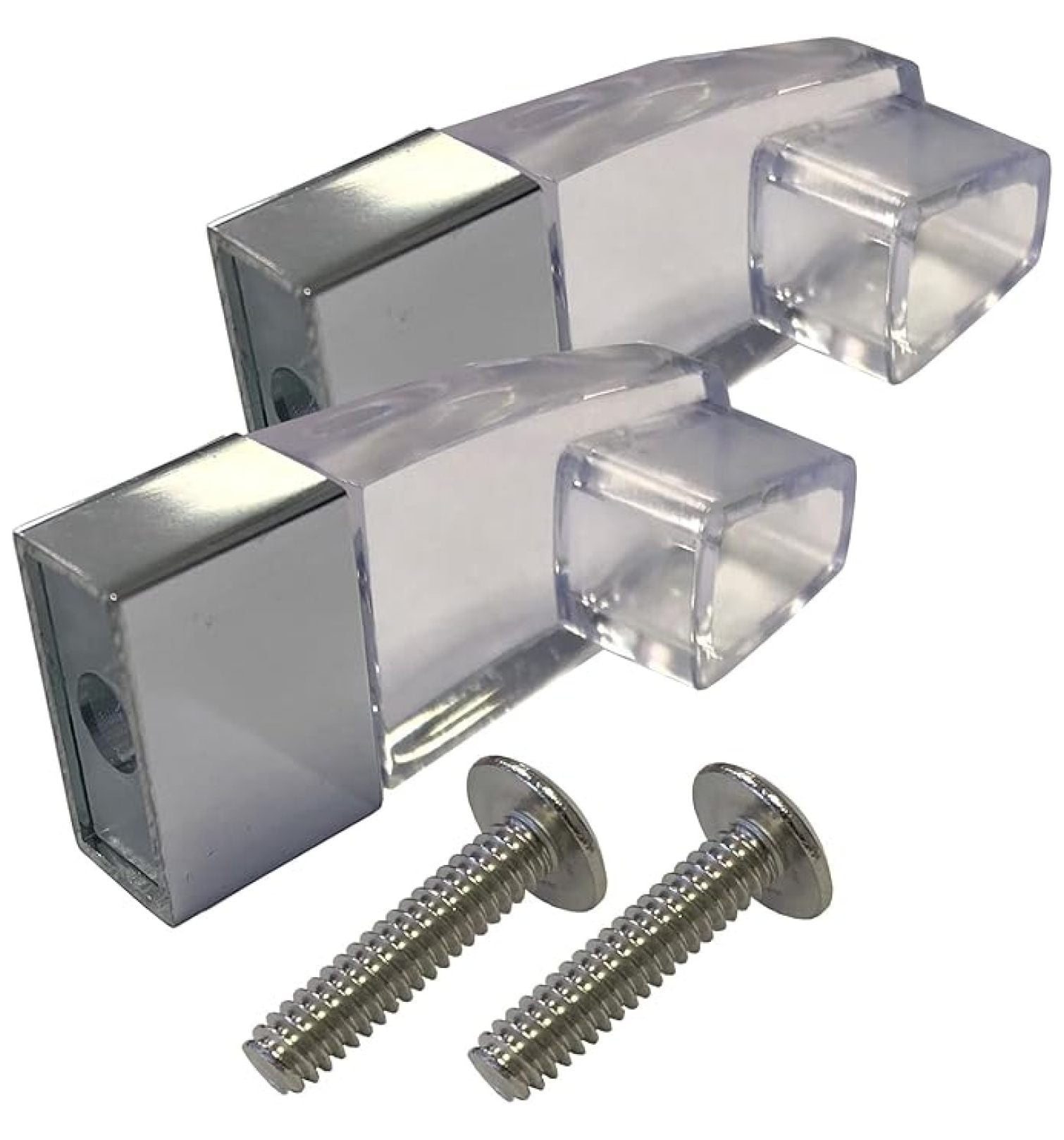 Clear Acrylic Towel Bar Brackets - Set of 2 - Shower Door Towel Holder ...