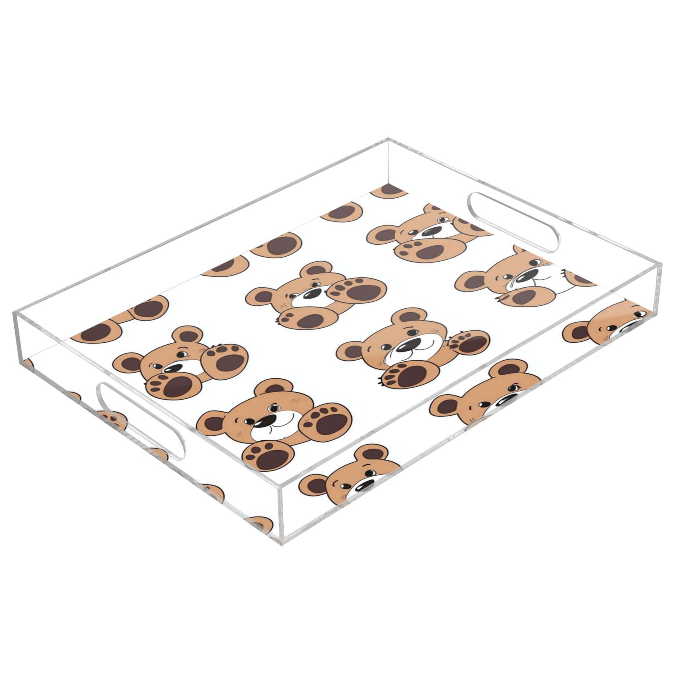 Clear Acrylic Tray Water Cup Tray Teacup Jewelry Storage Tray for ...