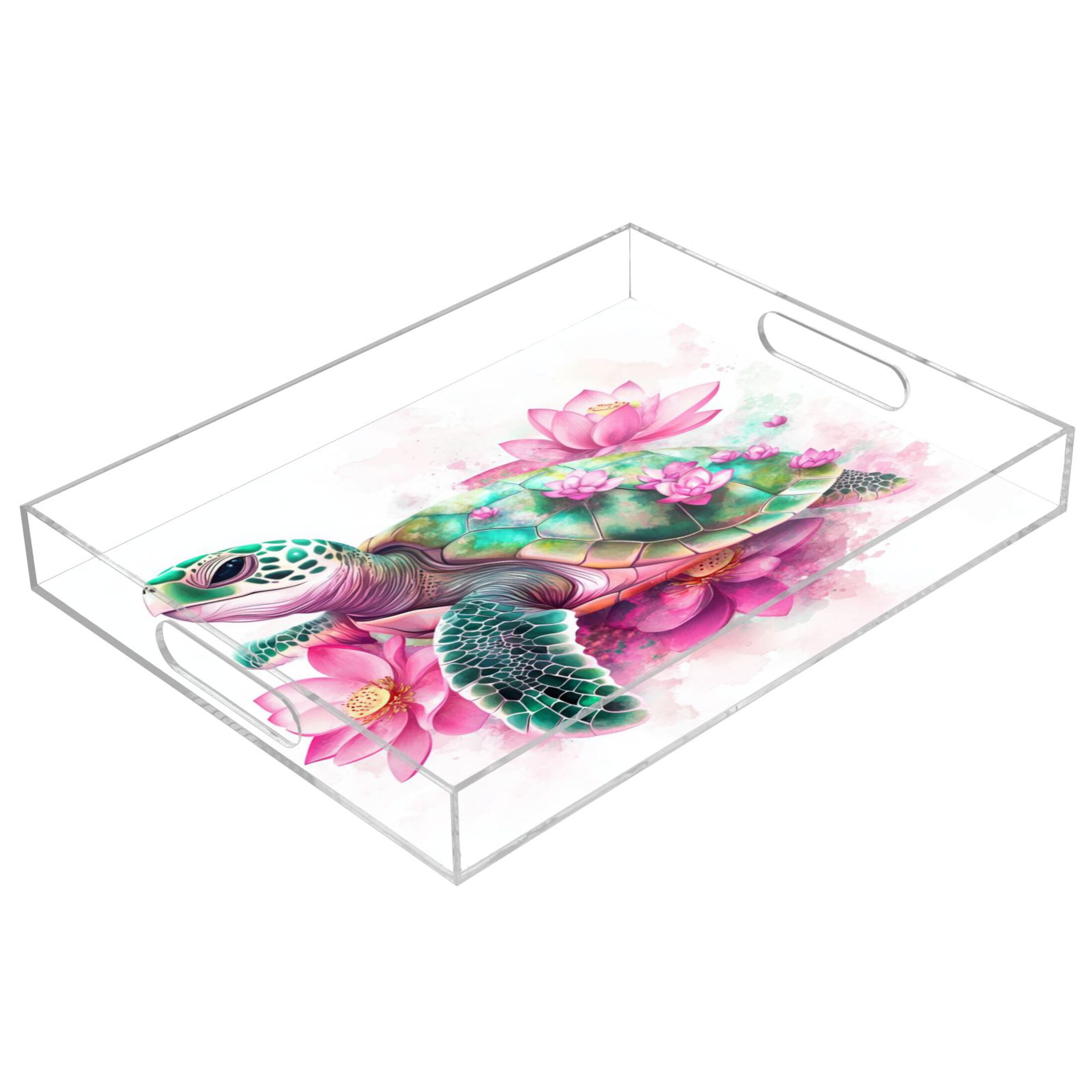 Clear Acrylic Tray Water Cup Tray Teacup Jewelry Storage Tray for ...