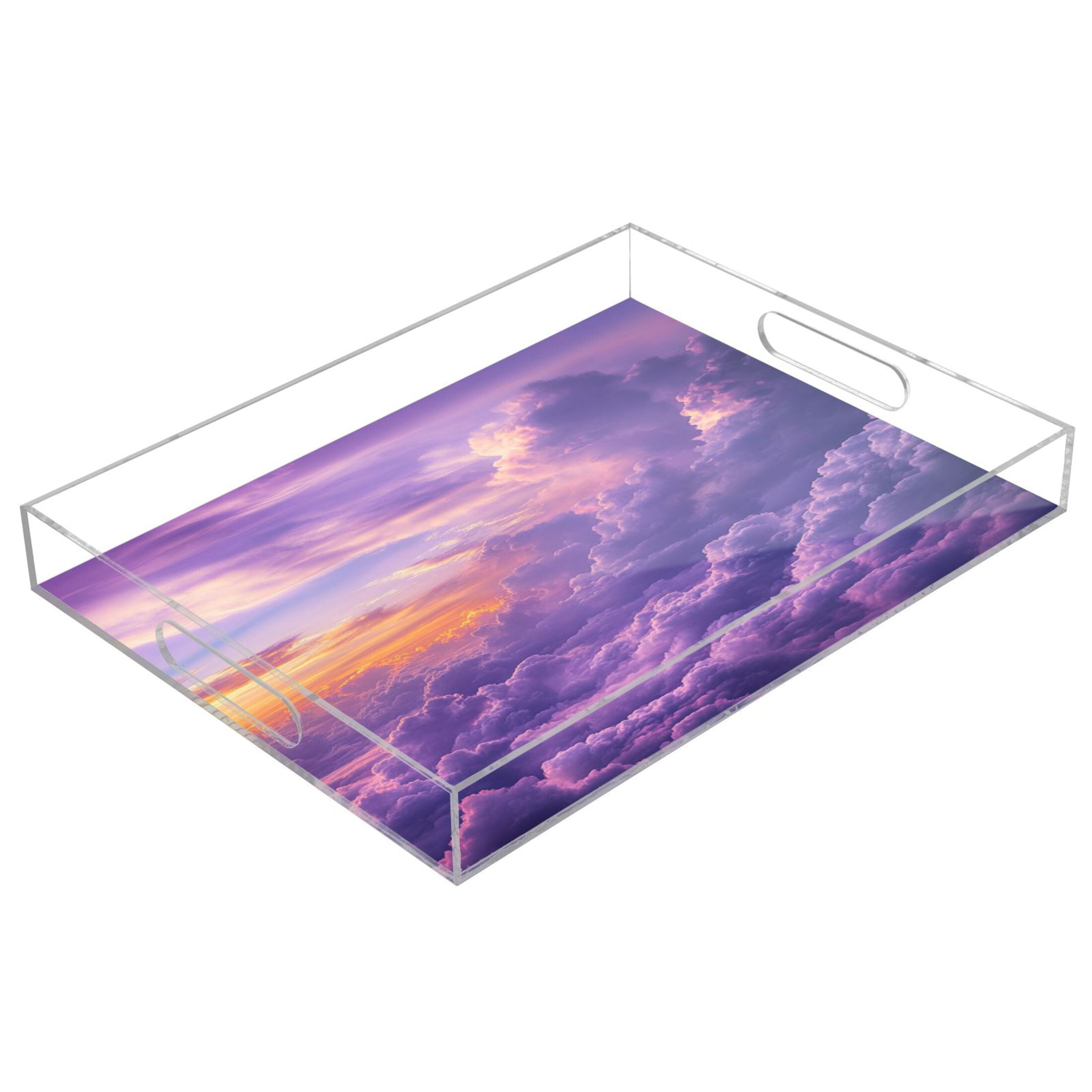 Clear Acrylic Tray Water Cup Tray Teacup Jewelry Storage Tray for ...