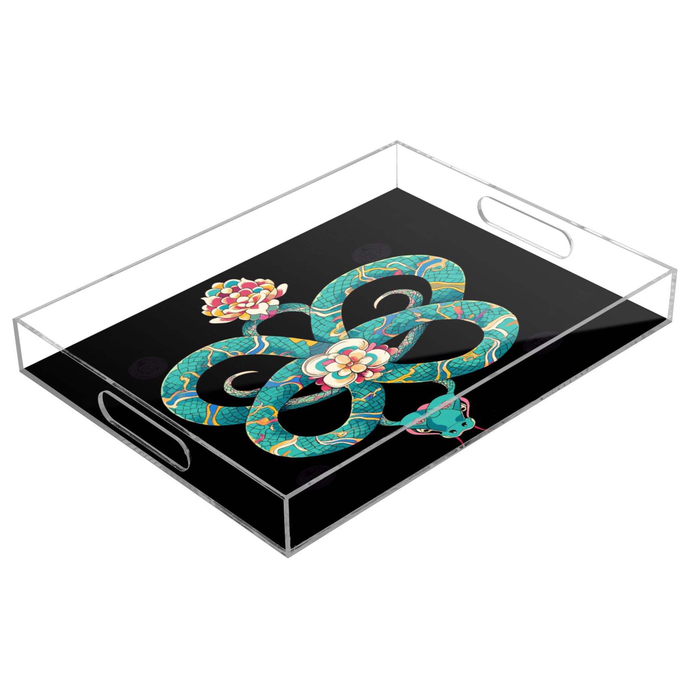 Clear Acrylic Tray Water Cup Tray Teacup Jewelry Storage Tray for ...