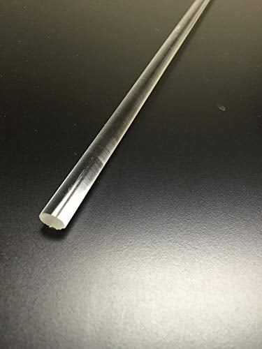 Clear Acrylic plexiglass Rod Lucite - (1 PCE) 3/8” Dia (.375) 48" Long ...