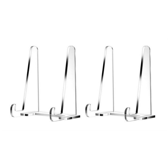 Clear Acrylics Easel Display Stand 5.9Inch Decorative Plate Stand for ...