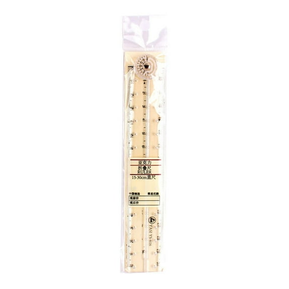 Clear Folding Rulers, Drawing Ruler Measuring length 0-30cm (0-12Inch ...