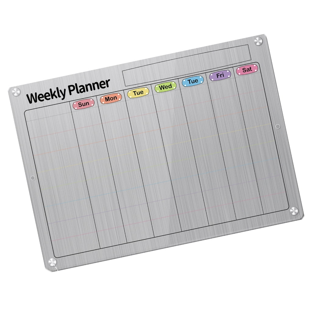 Clear Acrylics Magnetic Fridge Calendar Planner Board Fridge Checklist ...