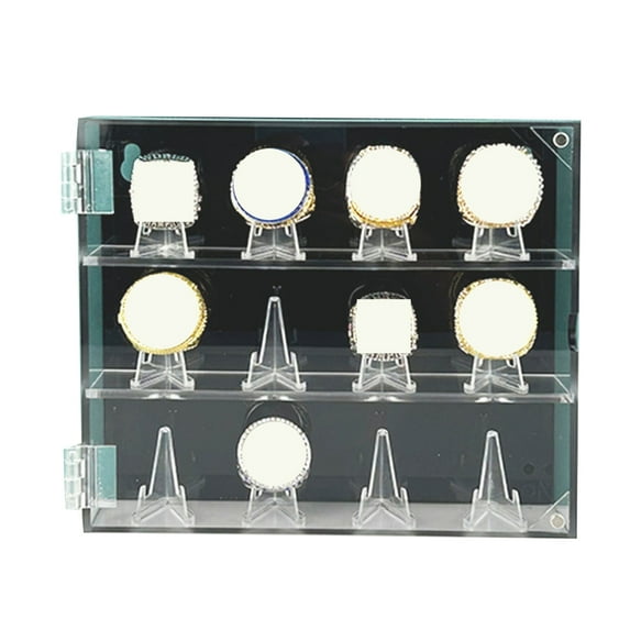 Clear Acrylics Rings Display Box for Championship Rings Wall Mounted ...