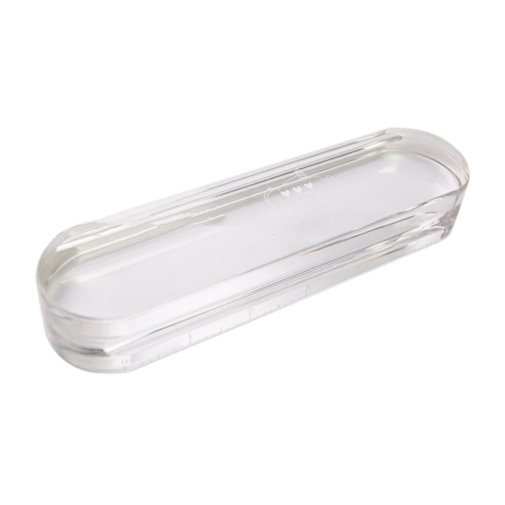 Clear Acrylics Tailors Clapper with 6Inch Scale, Quilting Tool for ...