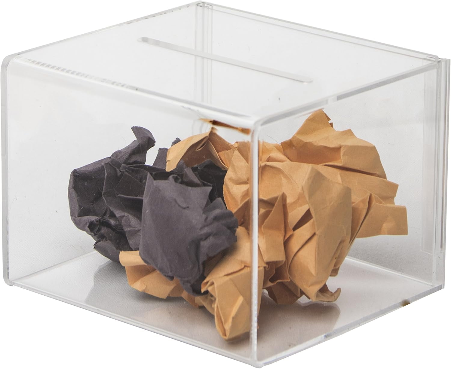 Clear-Ad - BBN-545 - Clear Acrylic Ballot Box 5x4x5 - Plastic ...