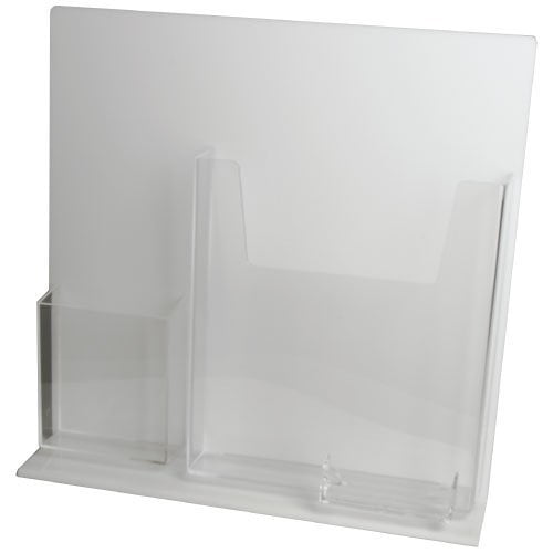Clear-Ad - LHDC-1450 - White Acrylic Combination Desk Stand with Letter ...