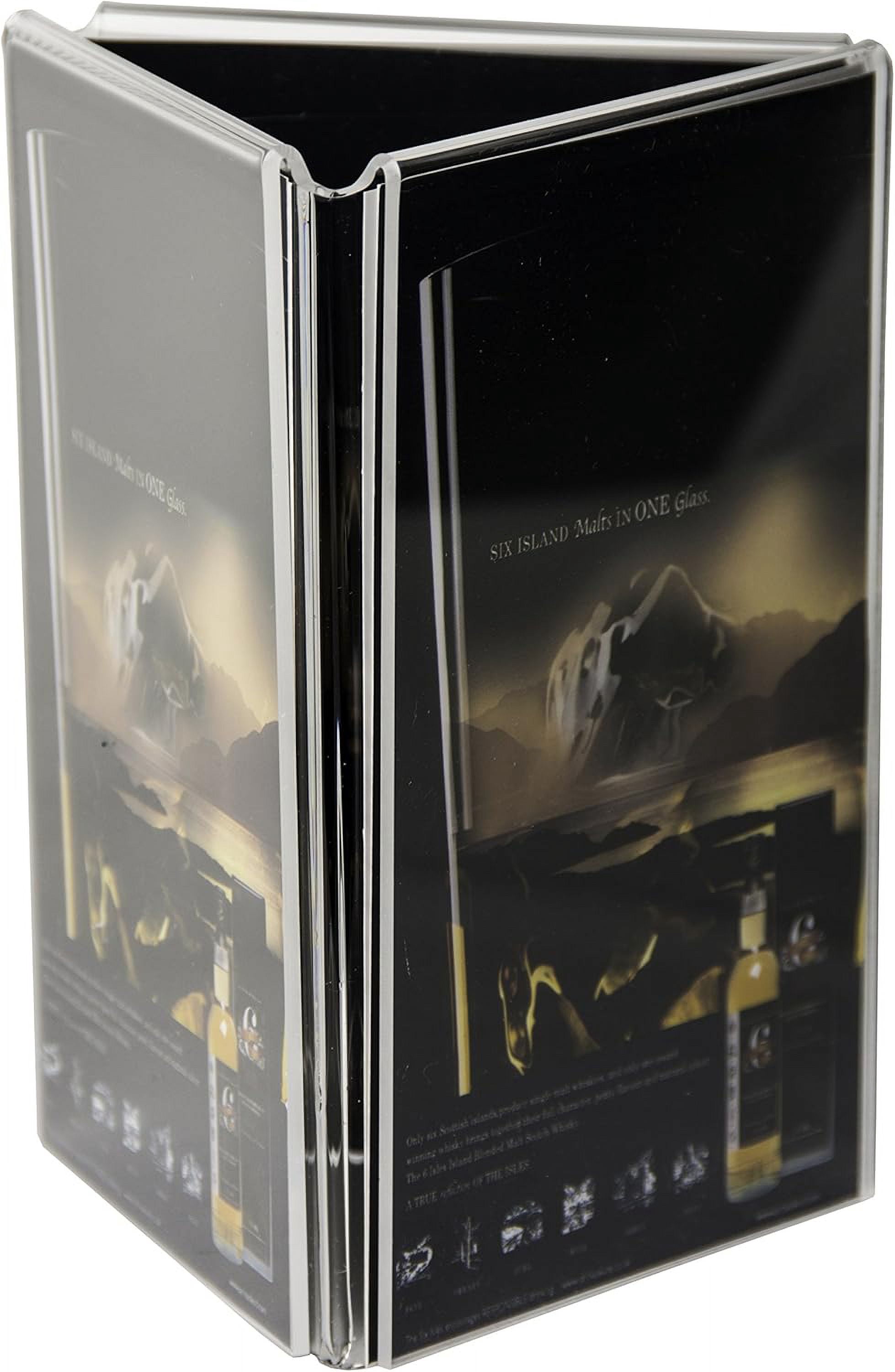 Clear-Ad - LHE-46 - Acrylic 3-Sided Table Tent Menu Holder 4x6 in Bulk ...