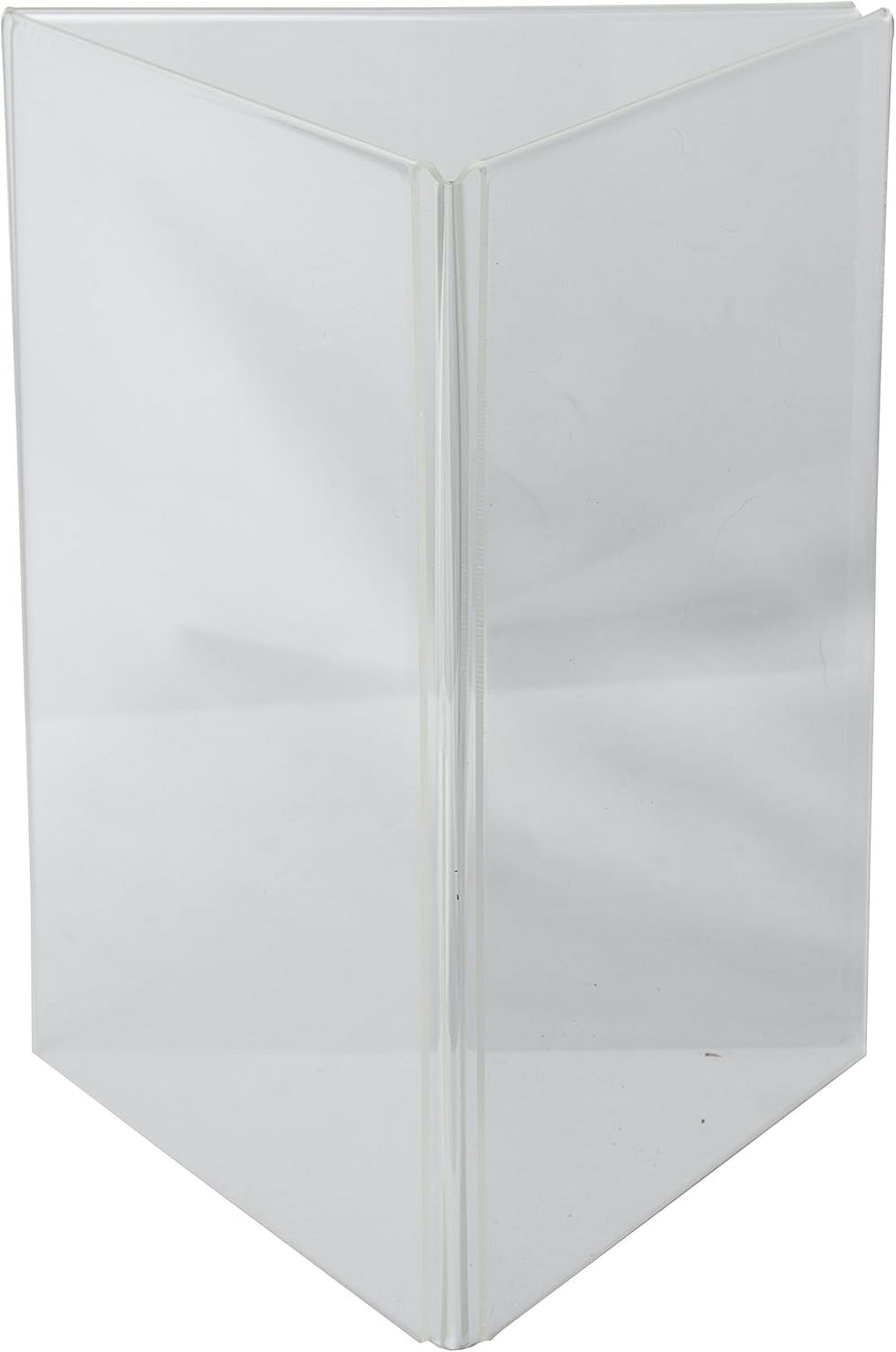 Clear-Ad - LHE-8511 - Acrylic 3-Sided Table Tent Menu Holder 8.5x11 ...