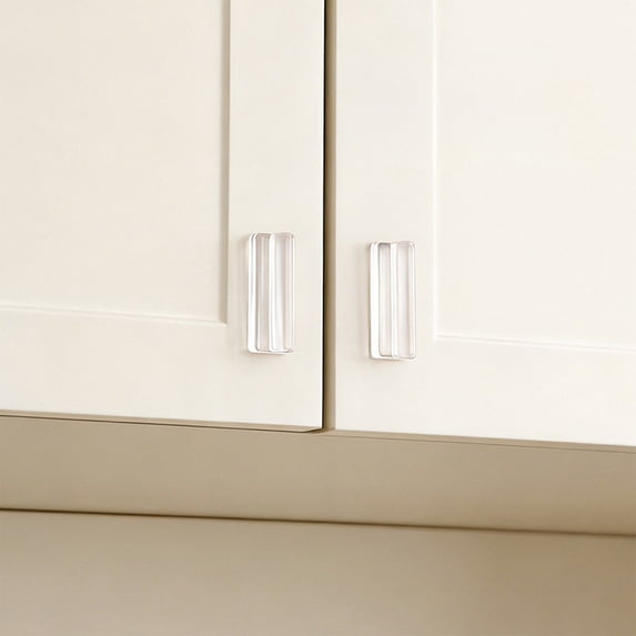 Clear Adhesive Cabinet Handles Stick On Drawer Pull Grips No Drill ...