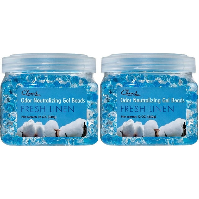 Clear Air Odor Eliminator Gel Beads Air Freshener - 12oz 2-Pack, Fresh ...