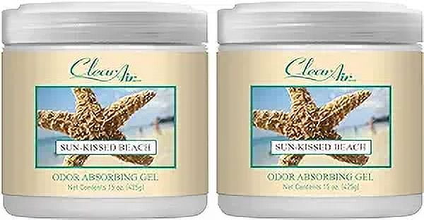 Clear Air 15 oz (2-Pack) Odor Absorber Gel - Effective & Fast Odor ...