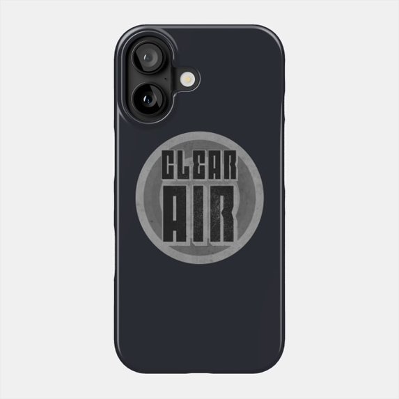 Clear Air Gray Minimalist Art Phone Case Compatible across iPhone 11-17 ...