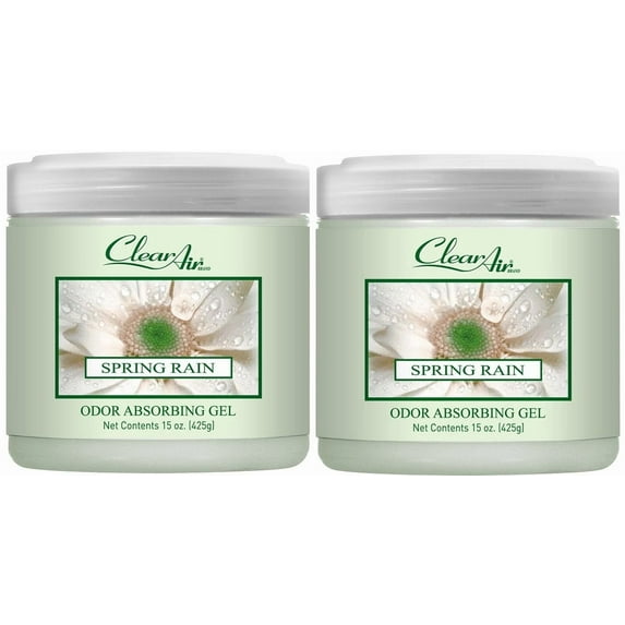 Clear Air Odor Absorber Gel - 15 oz, Pack of 2 - Air Freshener Absorbs ...