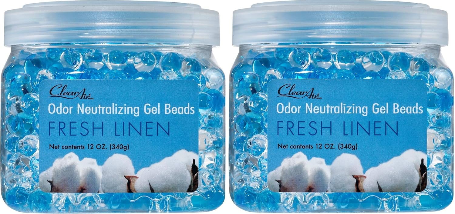 Clear Air Odor Eliminator Gel Beads - 12 oz, Pack of 2 - Air Freshener ...