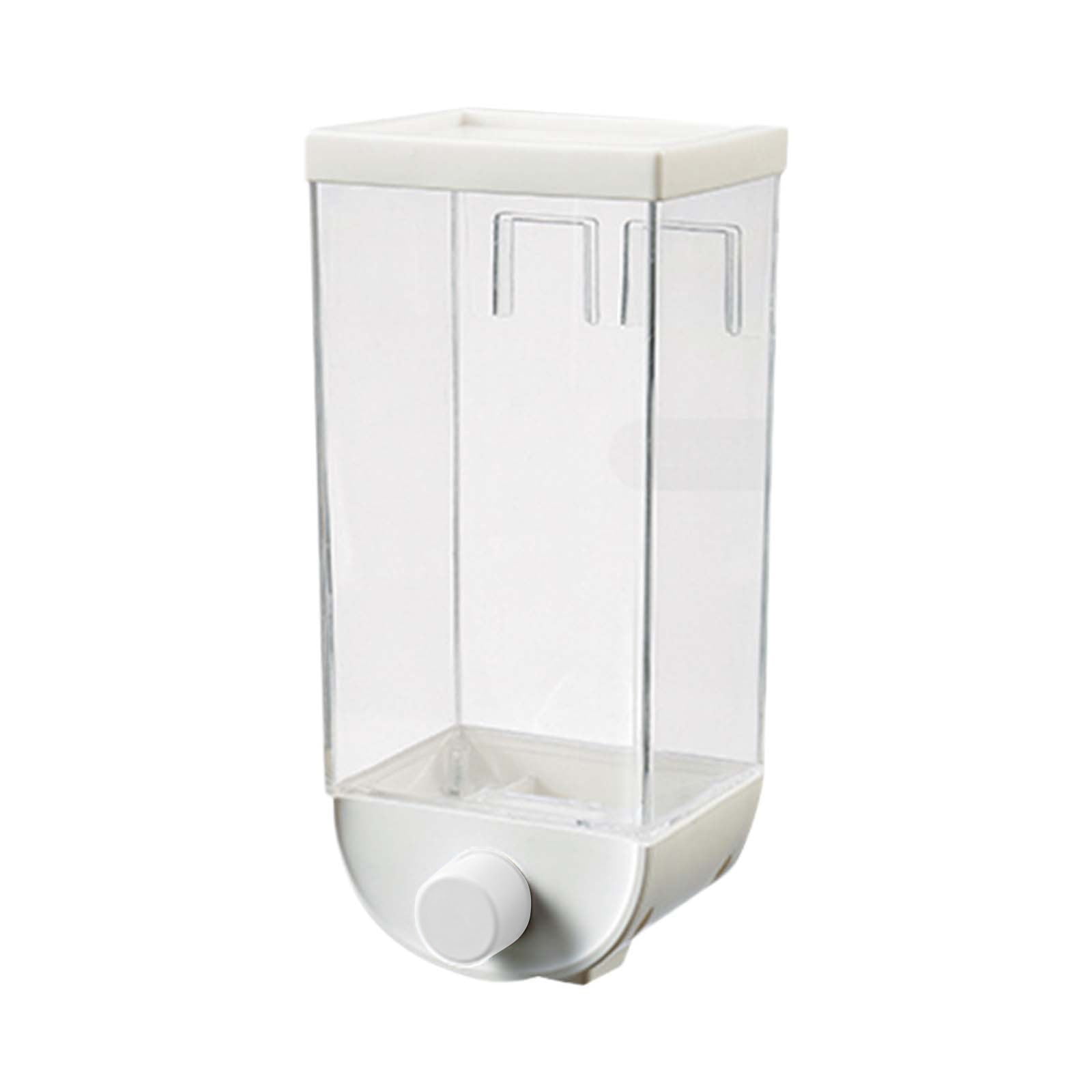 Clear Airtight Food Container, Wall Mounted Dry Food Dispenser, Large ...