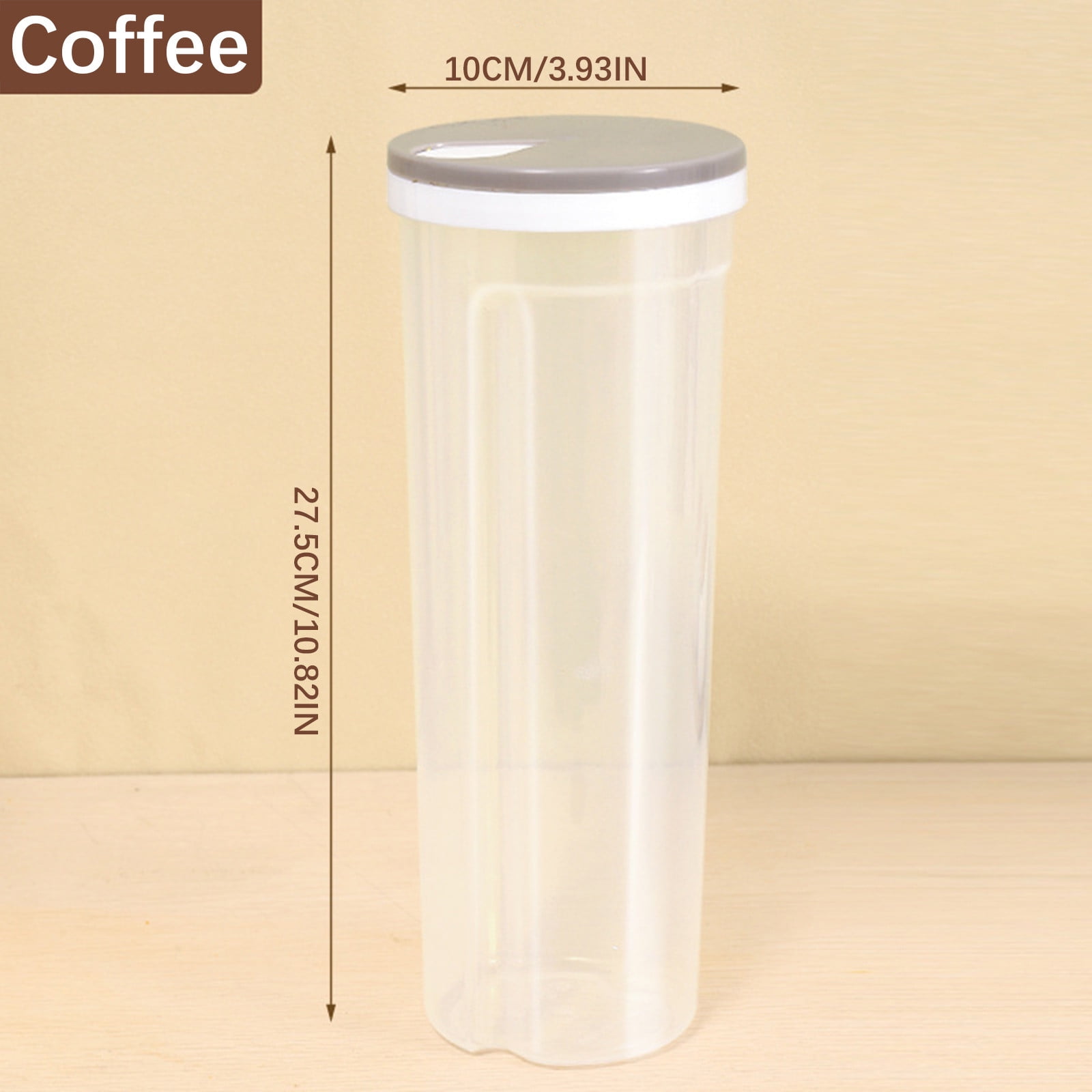 Clear Airtight Food Storage Container for Grains Pasta Nuts Candy ...