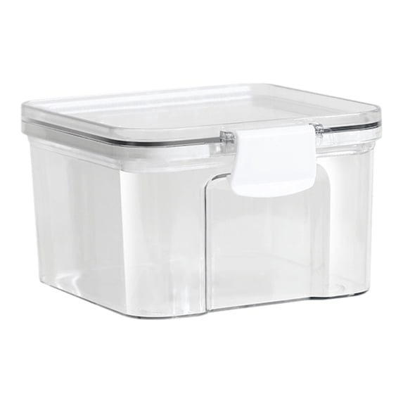 Clear Airtight Food Storage Container, Plastic Dry Food Canister for ...