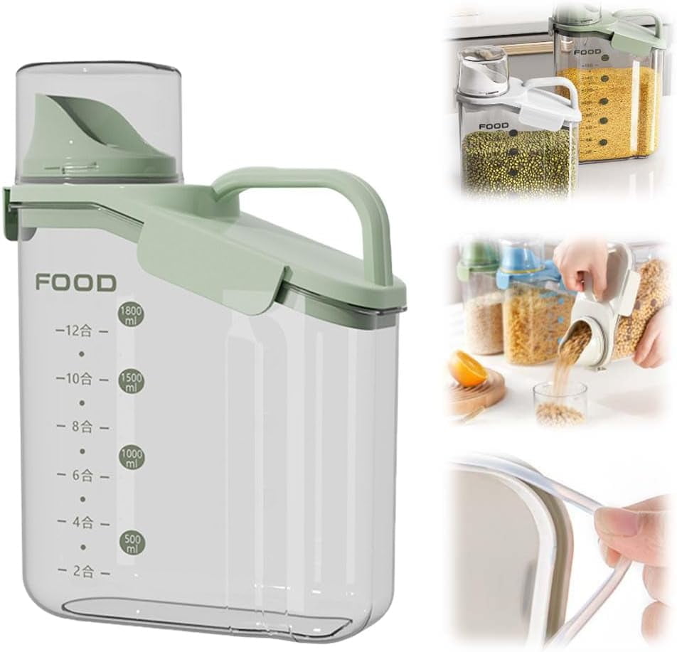 Clear Airtight Food Storage Containers, 68Oz Airtight Large Dry Food ...