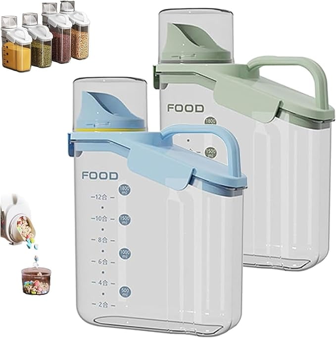 Clear Airtight Food Storage Containers, Airtight Large Dry Food Storage ...