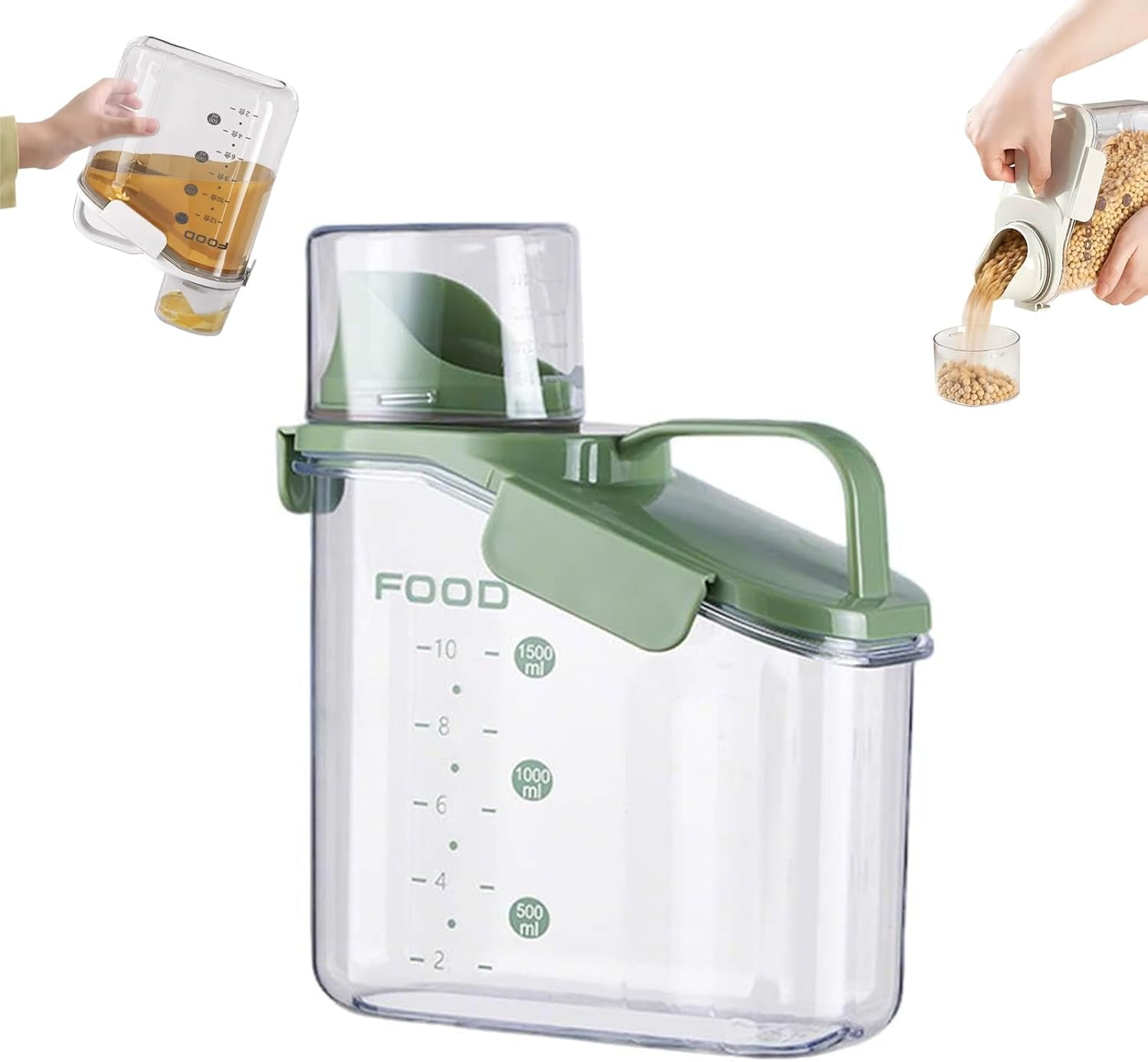 Clear Airtight Food Storage Containers, Airtight Large Dry Food Storage ...