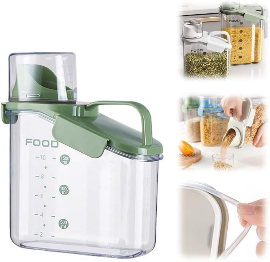 Clear Airtight Food Storage Containers for Kitchen Pantry Organization ...