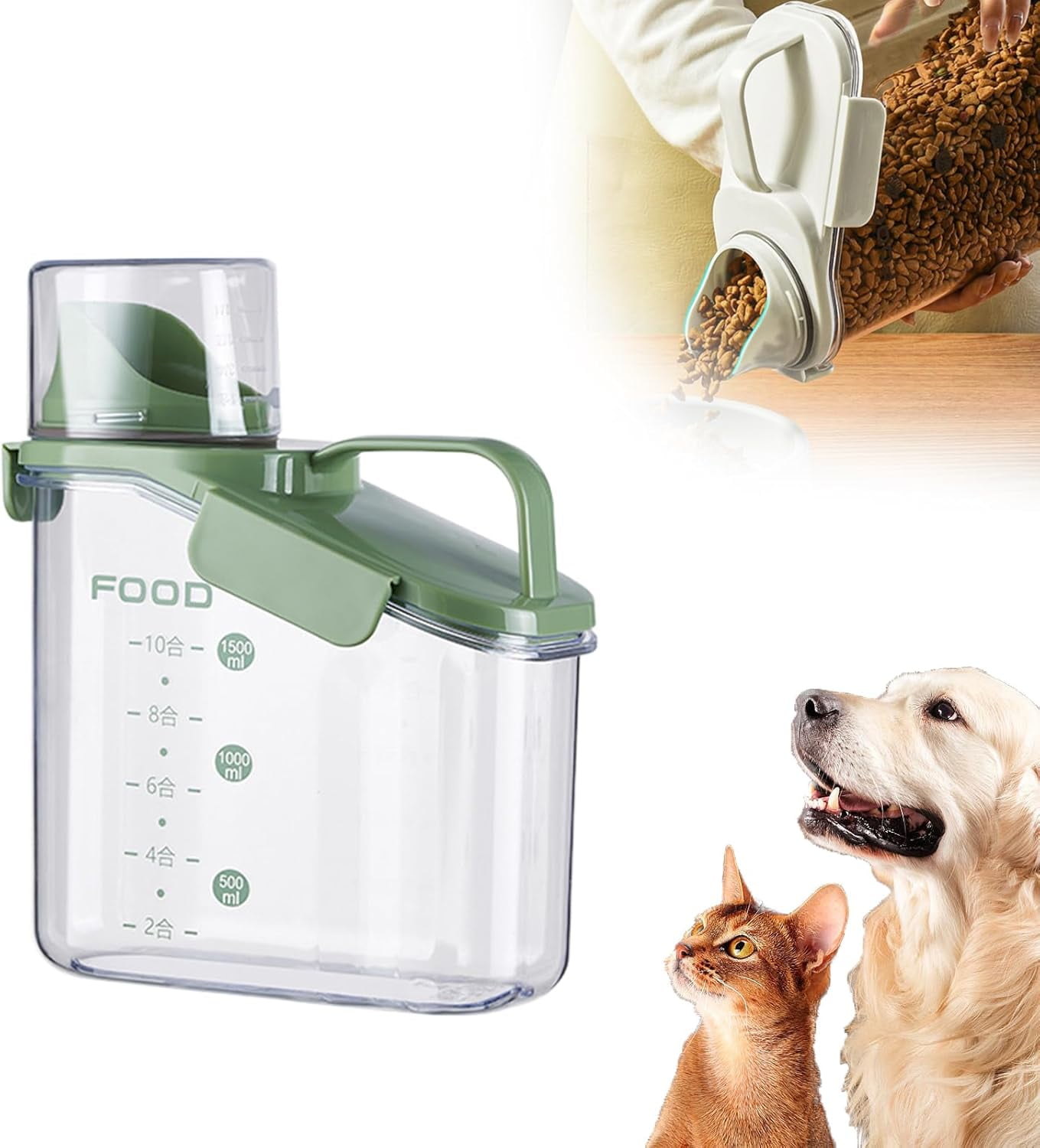 Clear Airtight Food Storage Containers, Transparent Cereal Dry Food ...