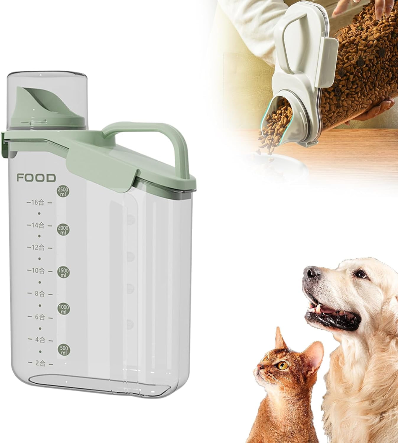 Clear Airtight Food Storage Containers, Transparent Cereal Dry Food ...