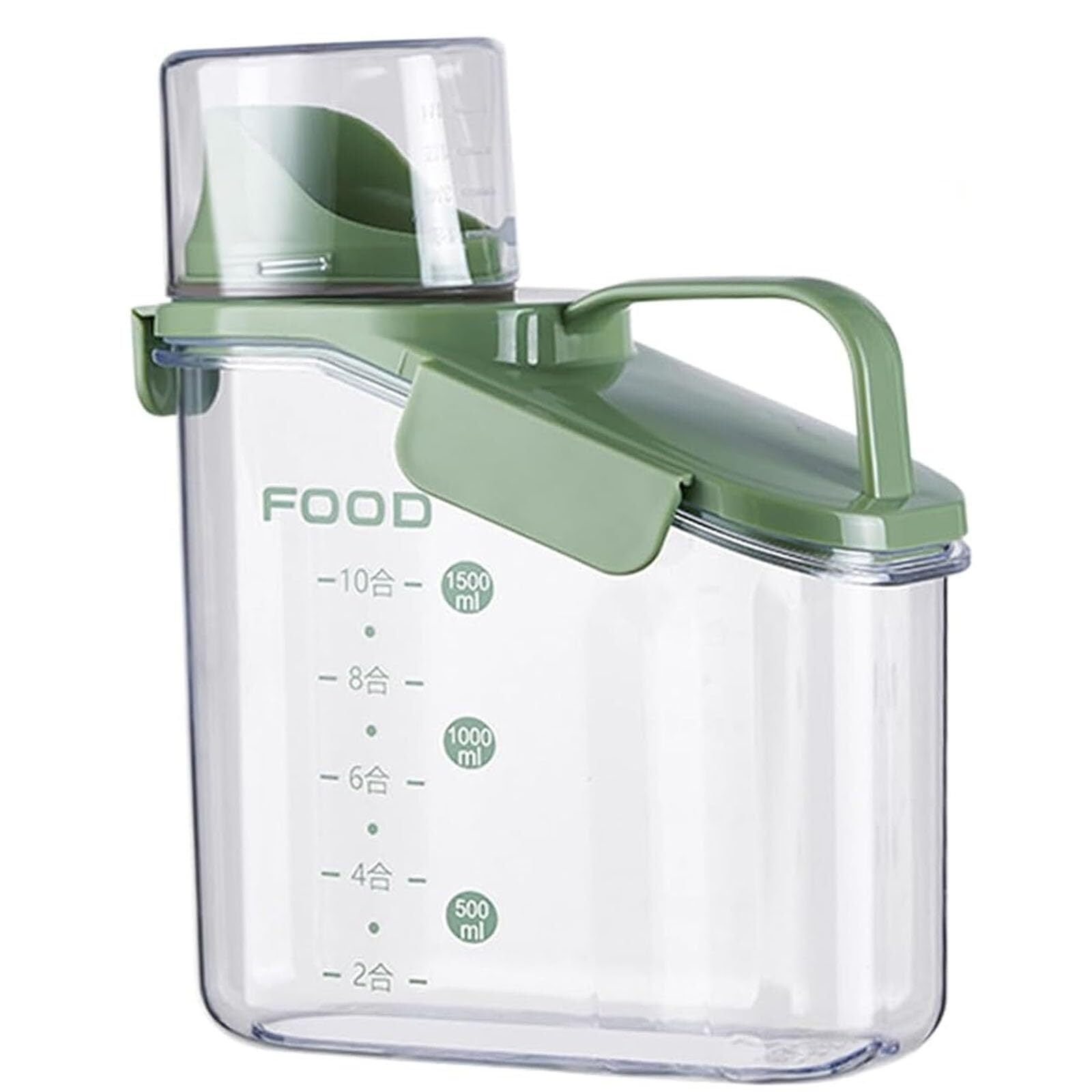 Clear Airtight Large Dry Food Storage Containers with Pouring Spout ...