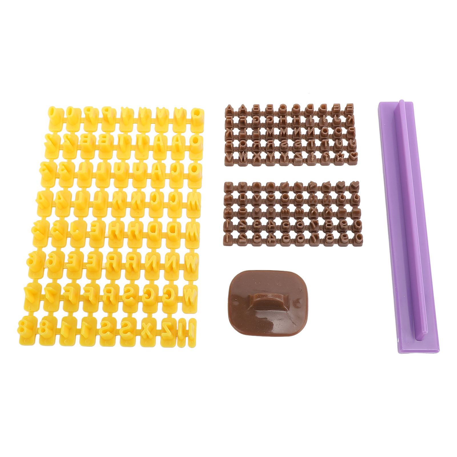 Clear Alphabet Number Molds Set, DIY Reusable Decorative Stamp Molds ...