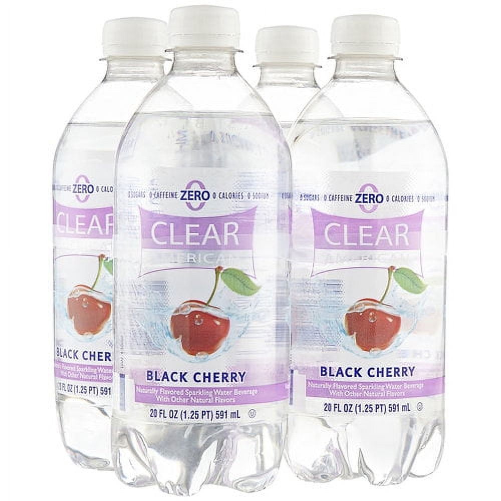Clear American Black Cherry Sparkling Water, 20 Fl. Oz. - Walmart.com